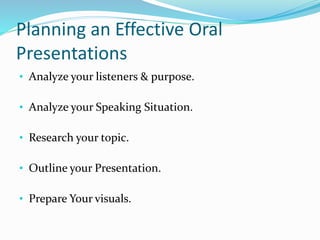 Making effective oral presentations | PPTX