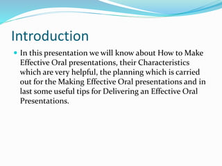 Making effective oral presentations | PPTX