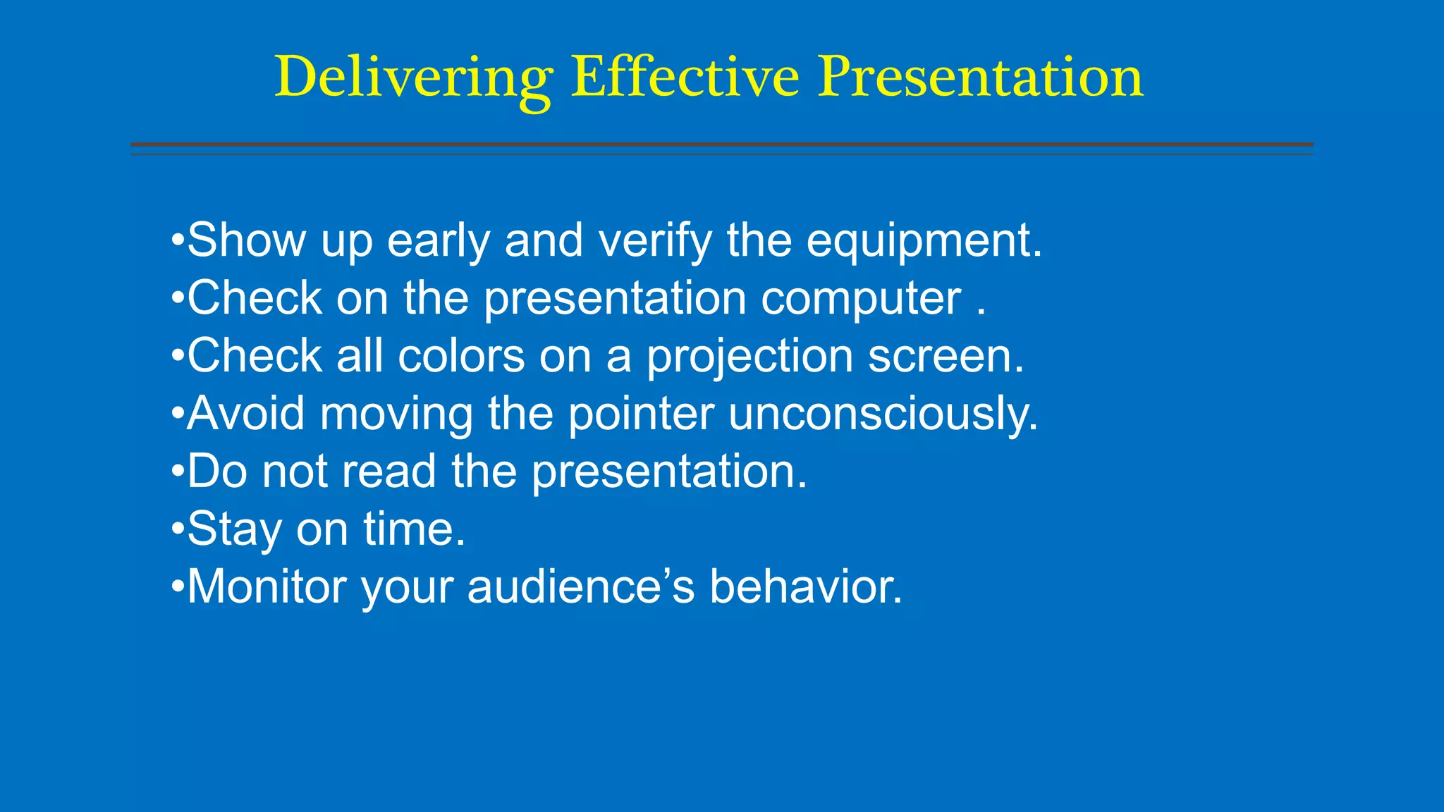 Making effective presentation | PPT