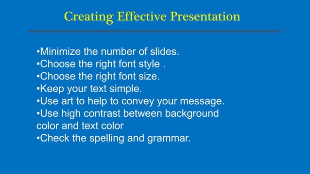 Making effective presentation | PPT