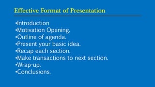 Making effective presentation | PPT