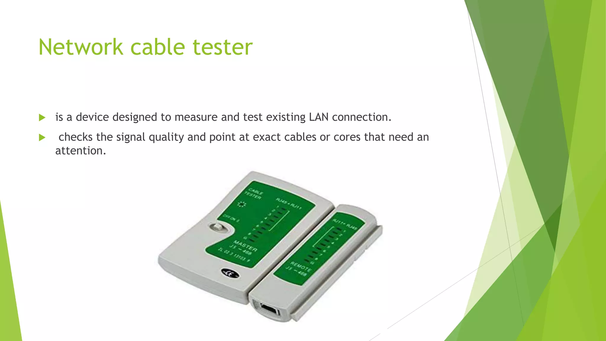 Making ethernet cable (cable pinouts, tools and equipment) | PPTX