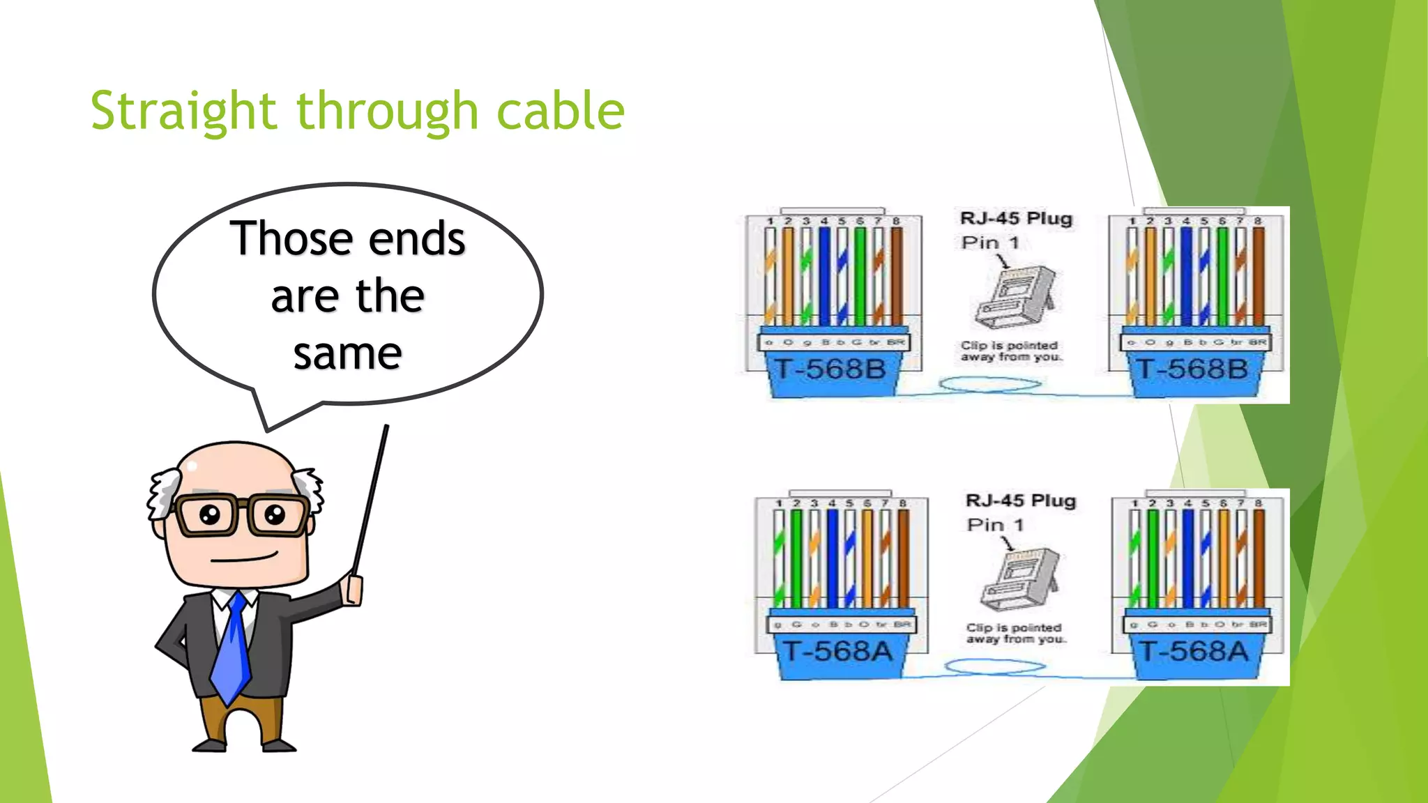 Making ethernet cable (cable pinouts, tools and equipment) | PPTX