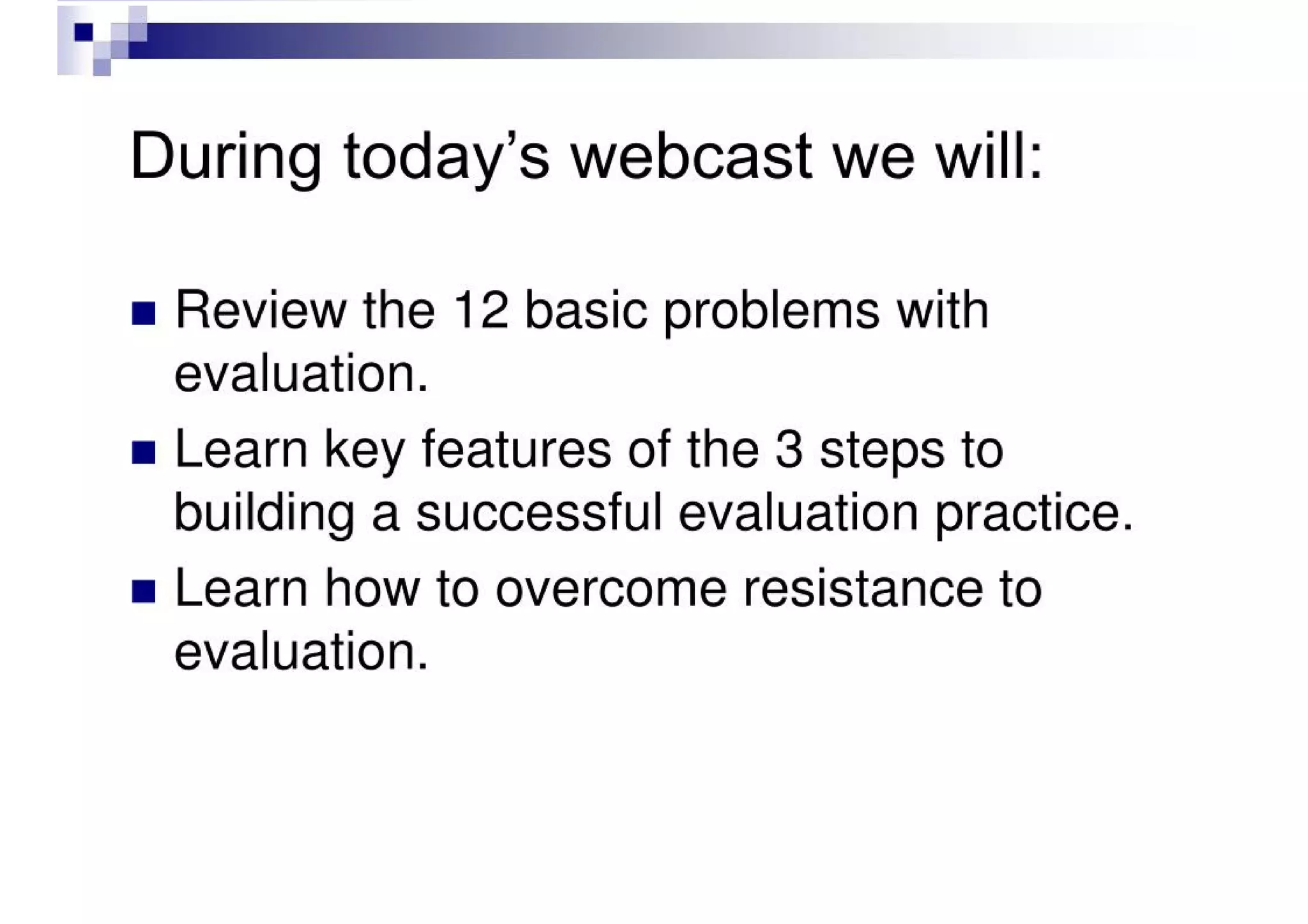 Making Evaluation Work | PDF