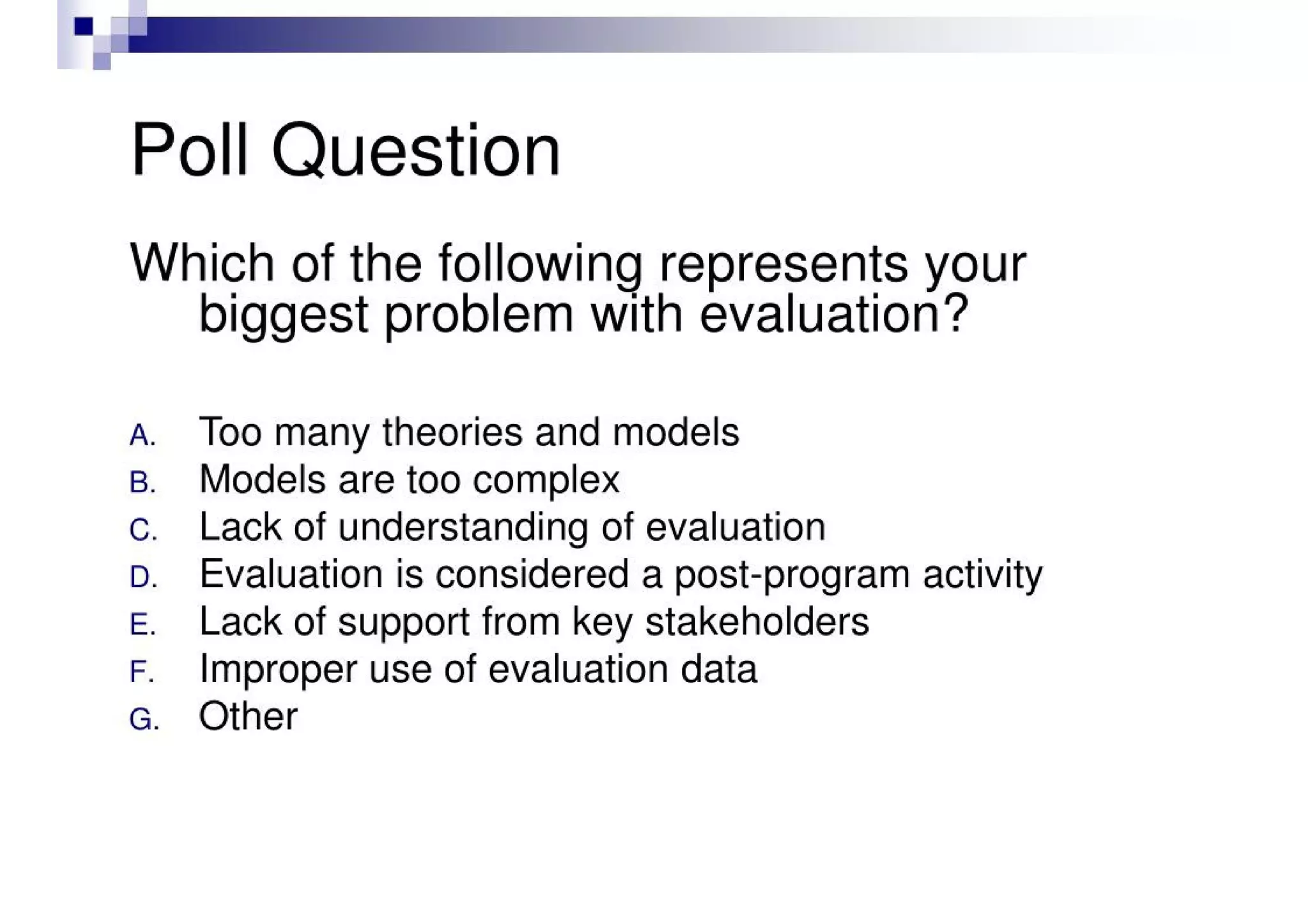 Making Evaluation Work | PDF