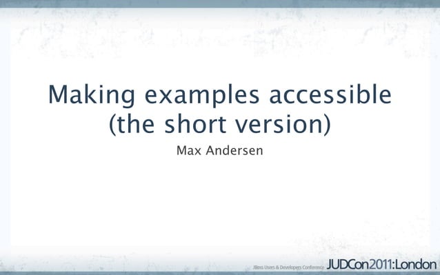 Making Examples Accessible | PPT