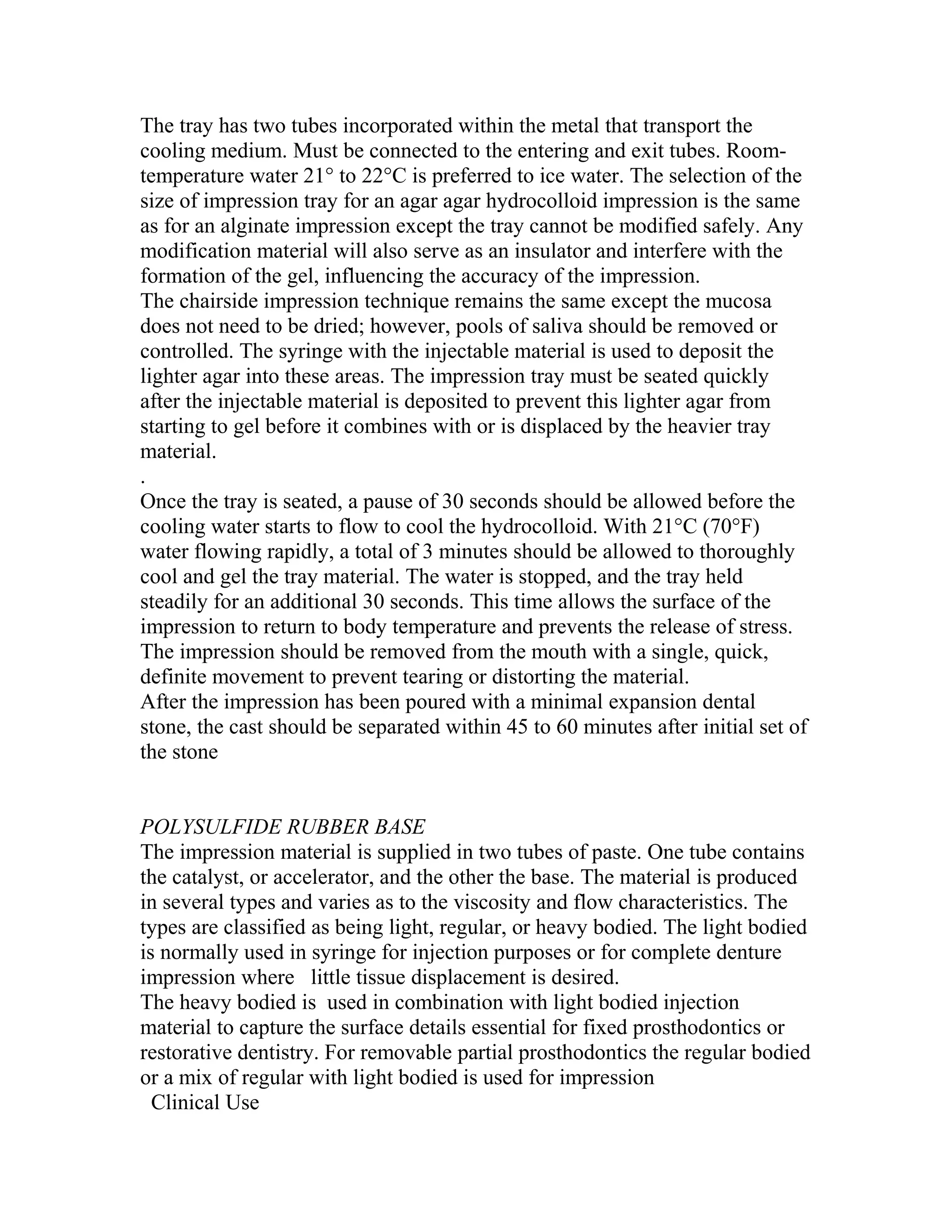 Final impression for removable partial dentures | DOC