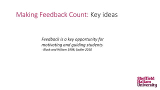 Making feedback count | PPTX