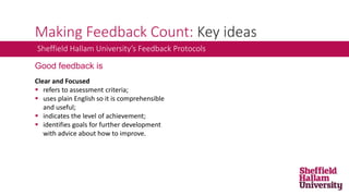 Making feedback count | PPTX