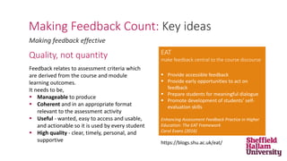 Making feedback count | PPTX