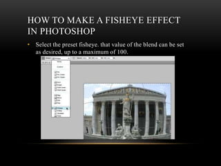 Making fish eye effect | PPTX