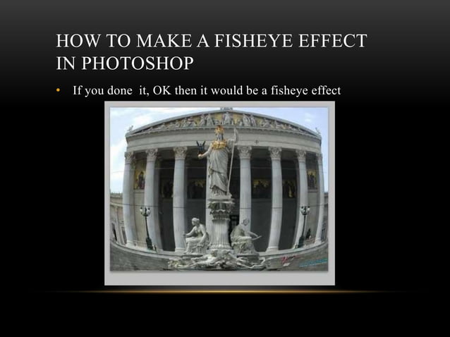 Making fish eye effect | PPTX