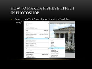 Making fish eye effect | PPTX
