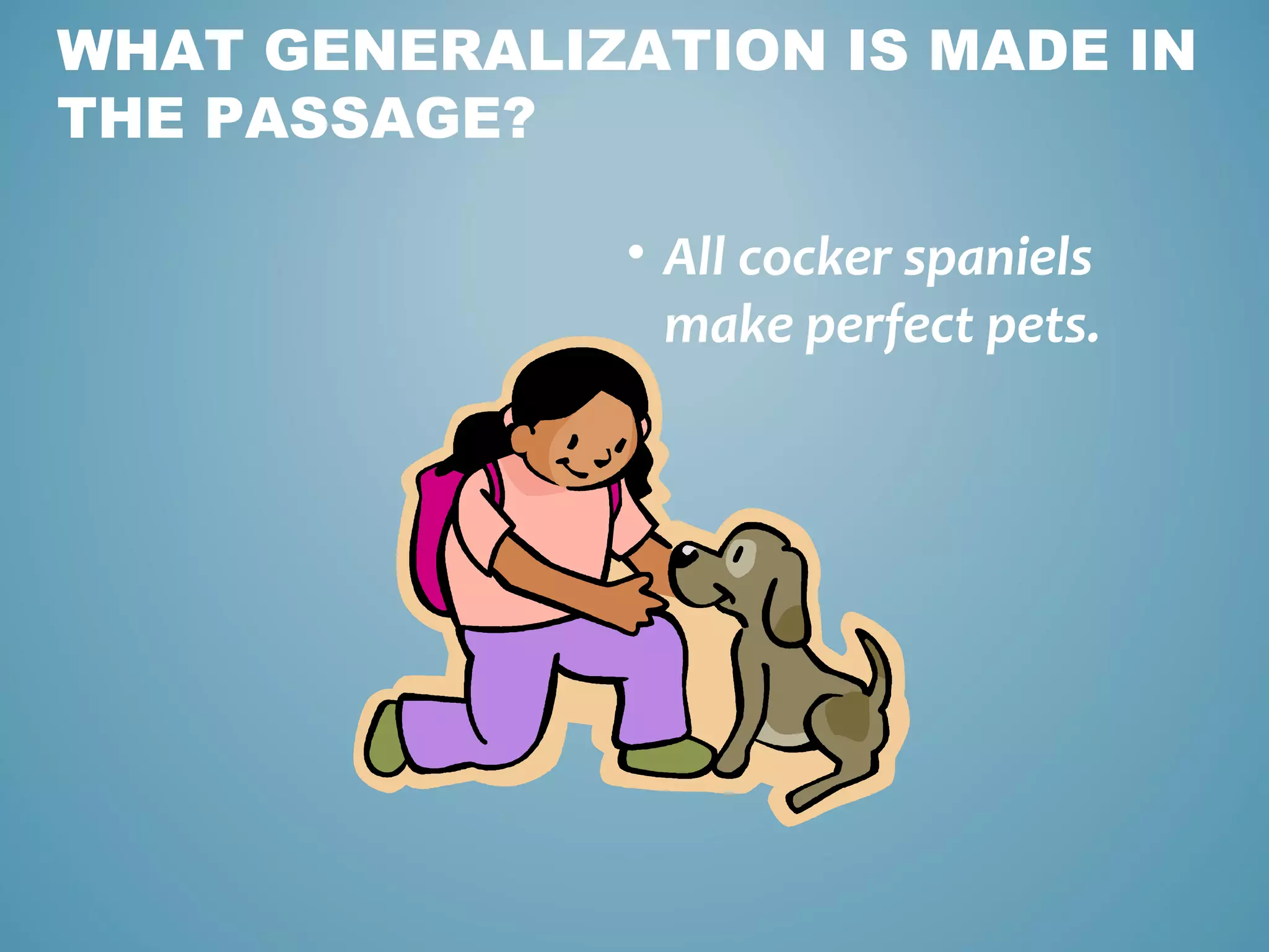 Making generalizations | PPT