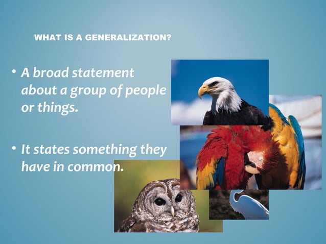 Making generalizations | PPT | Dogs | Pets