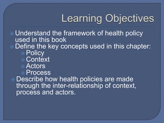 Making health policy | PPTX