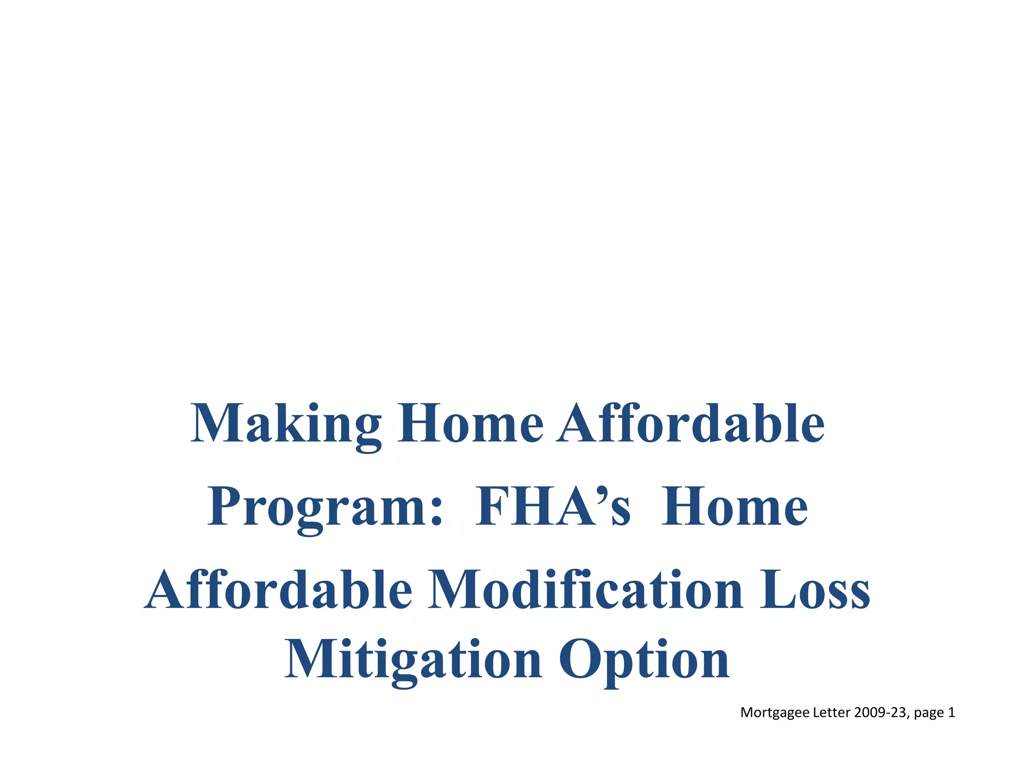Making Home Affordable Parrilla | PPT