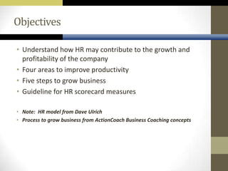 Making HR a Profit Contributor | PPSX