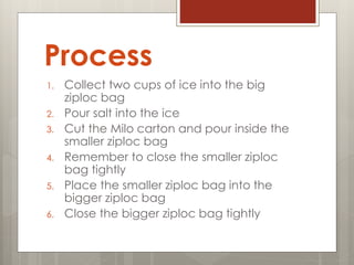 Making ice cream | PPTX