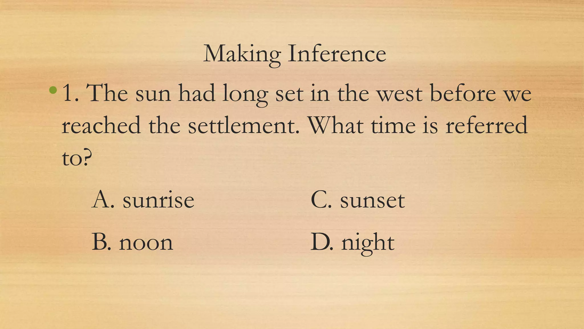 English Lesson: Making Inference | PPTX