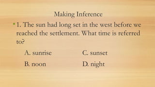 English Lesson: Making Inference | PPT
