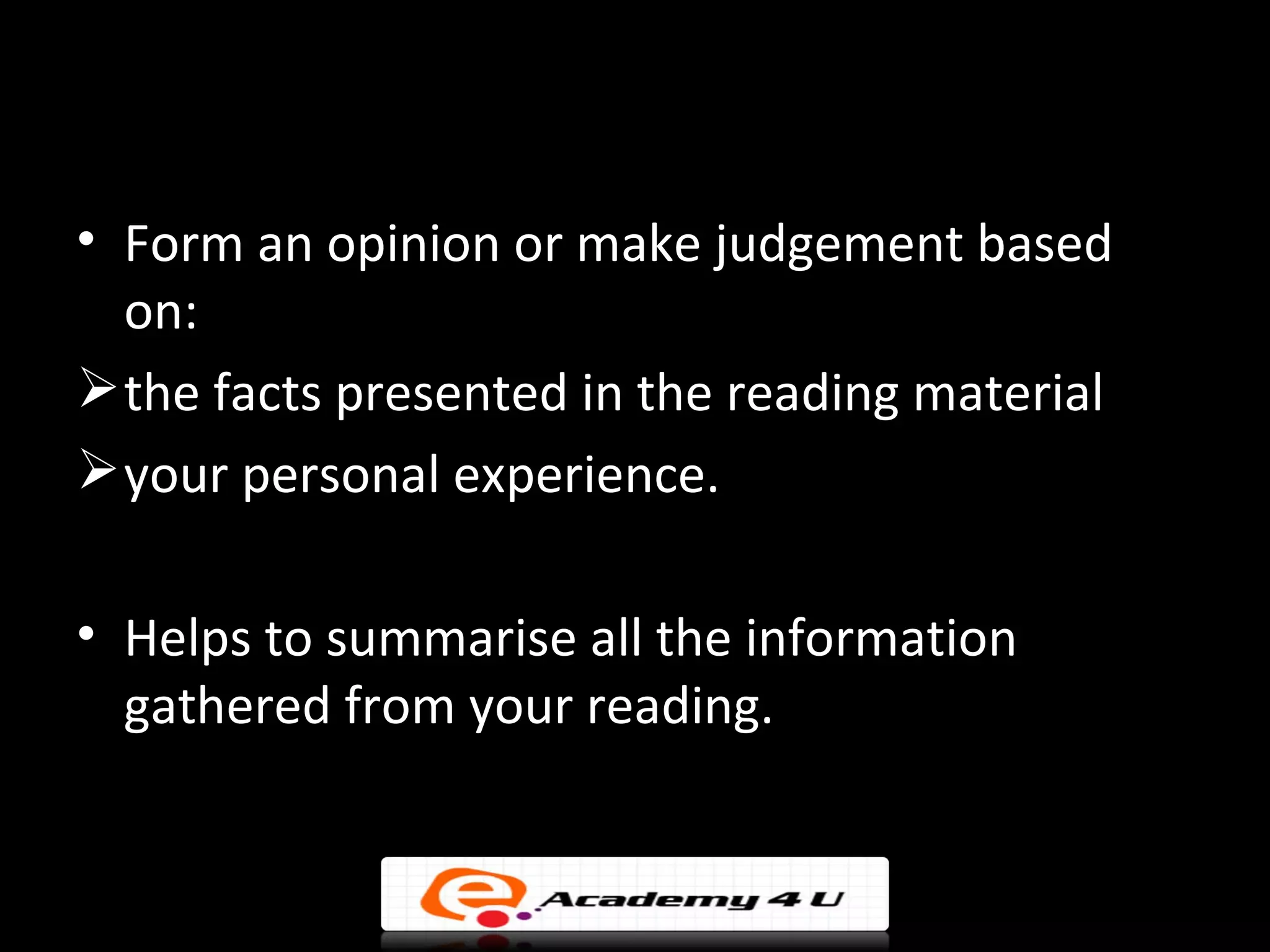 Making inferences and drawing conclusions | PPT