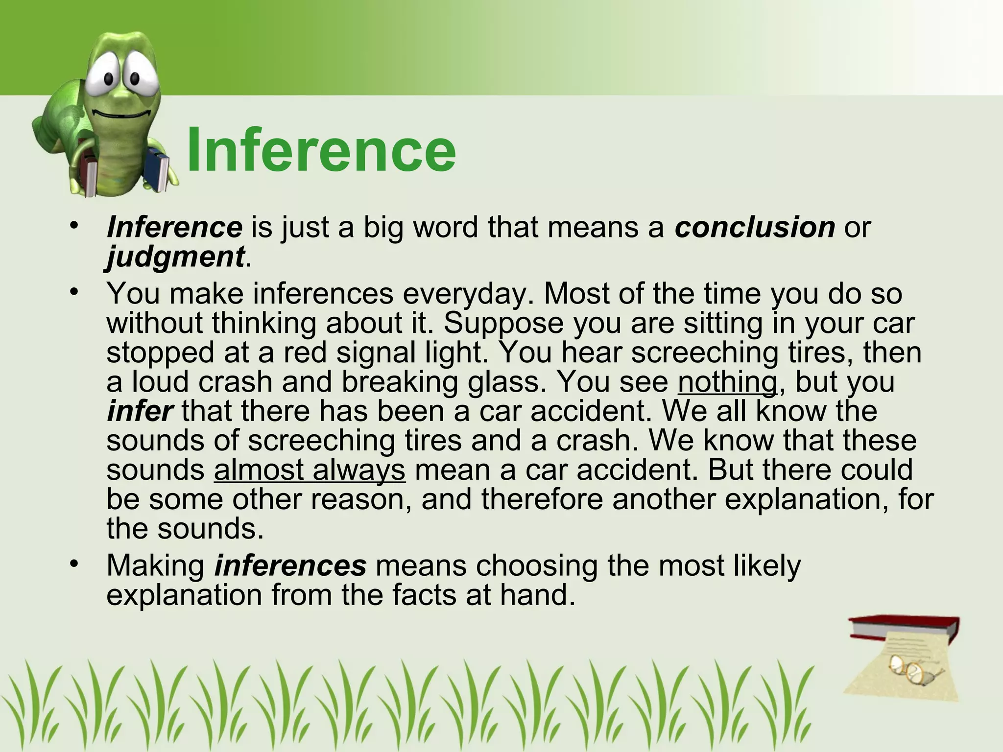 Making inferences and drawing conclusions | PPT