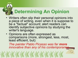 Making inferences and drawing conclusions | PPT