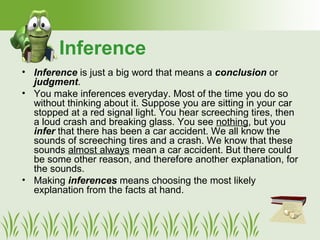 Making inferences and drawing conclusions | PPT