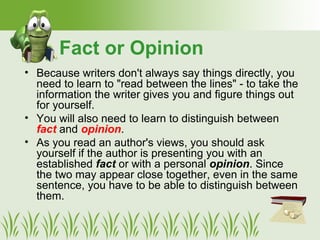 Making inferences and drawing conclusions | PPT