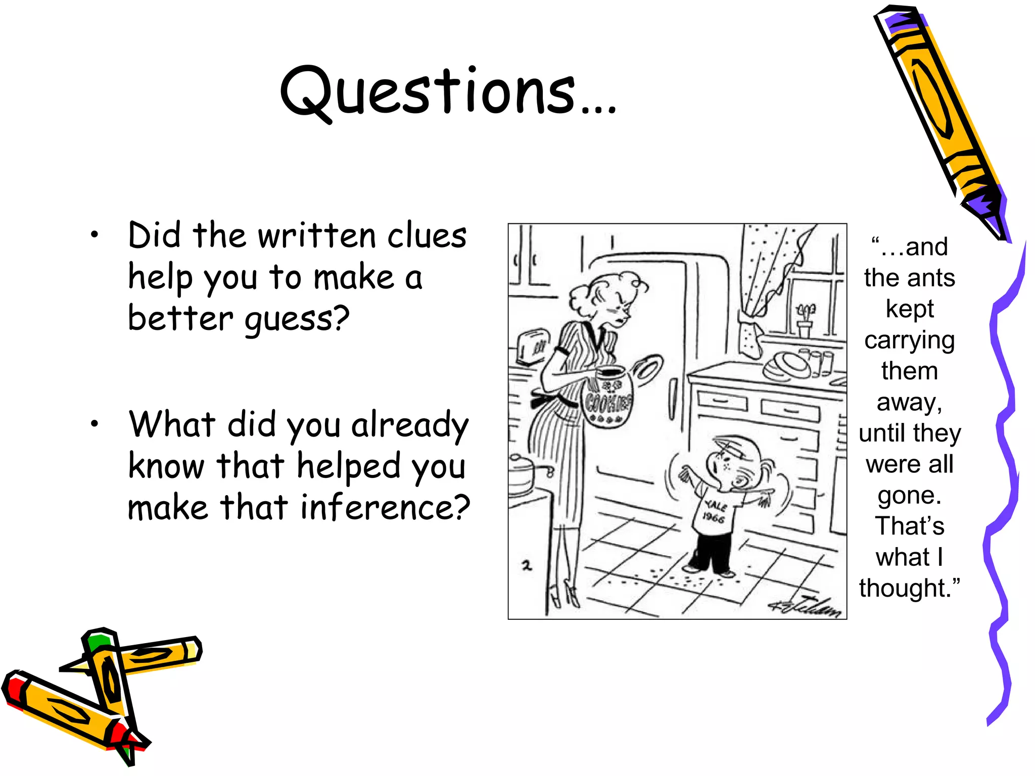 Making inferences first lesson | PPT