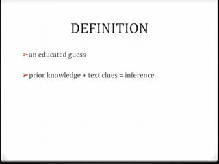 Making inferences | PPTX