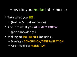 Making inferences ppt lesson | PPT