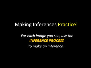 Making inferences ppt lesson | PPT