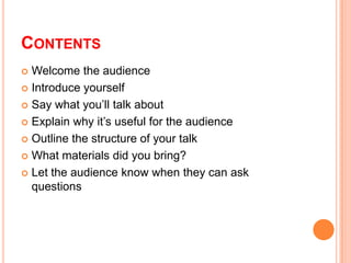 Making introductions in presentation | PPT