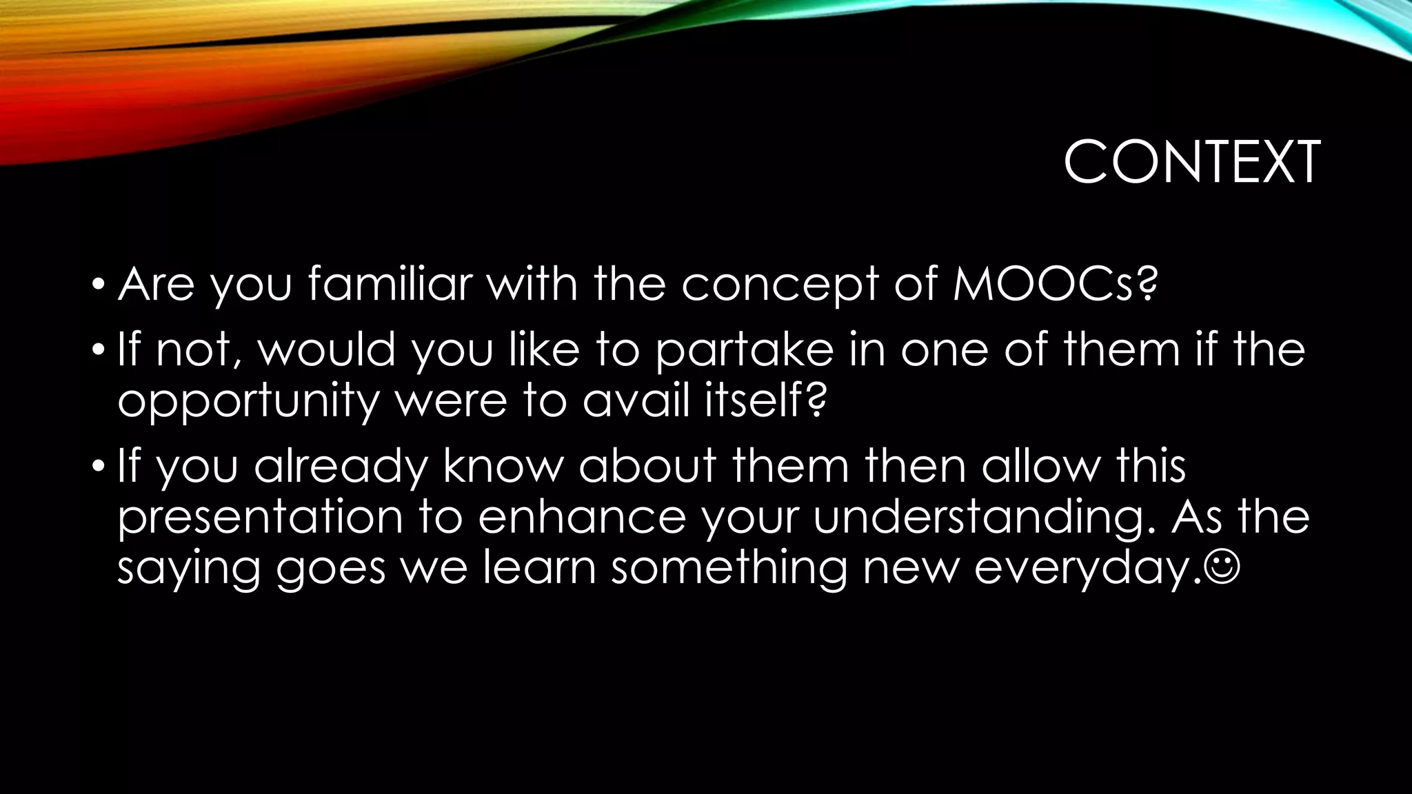 A PRESENTATION ON MOOCs | PPTX