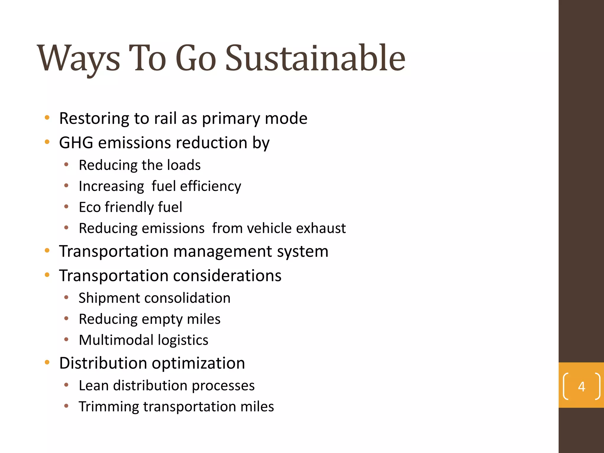 Green Logistics | PPT