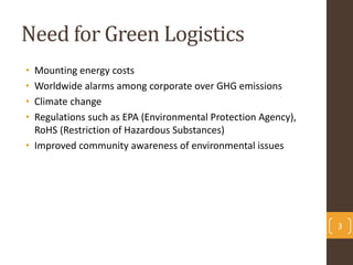 Green Logistics | PPT