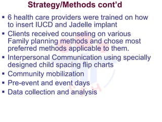 Making long term family planning methods accessible to rural ...