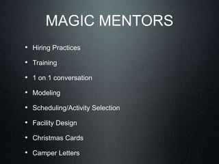 Making Magic at Summer Camp | PPT | Camping | Travel Type