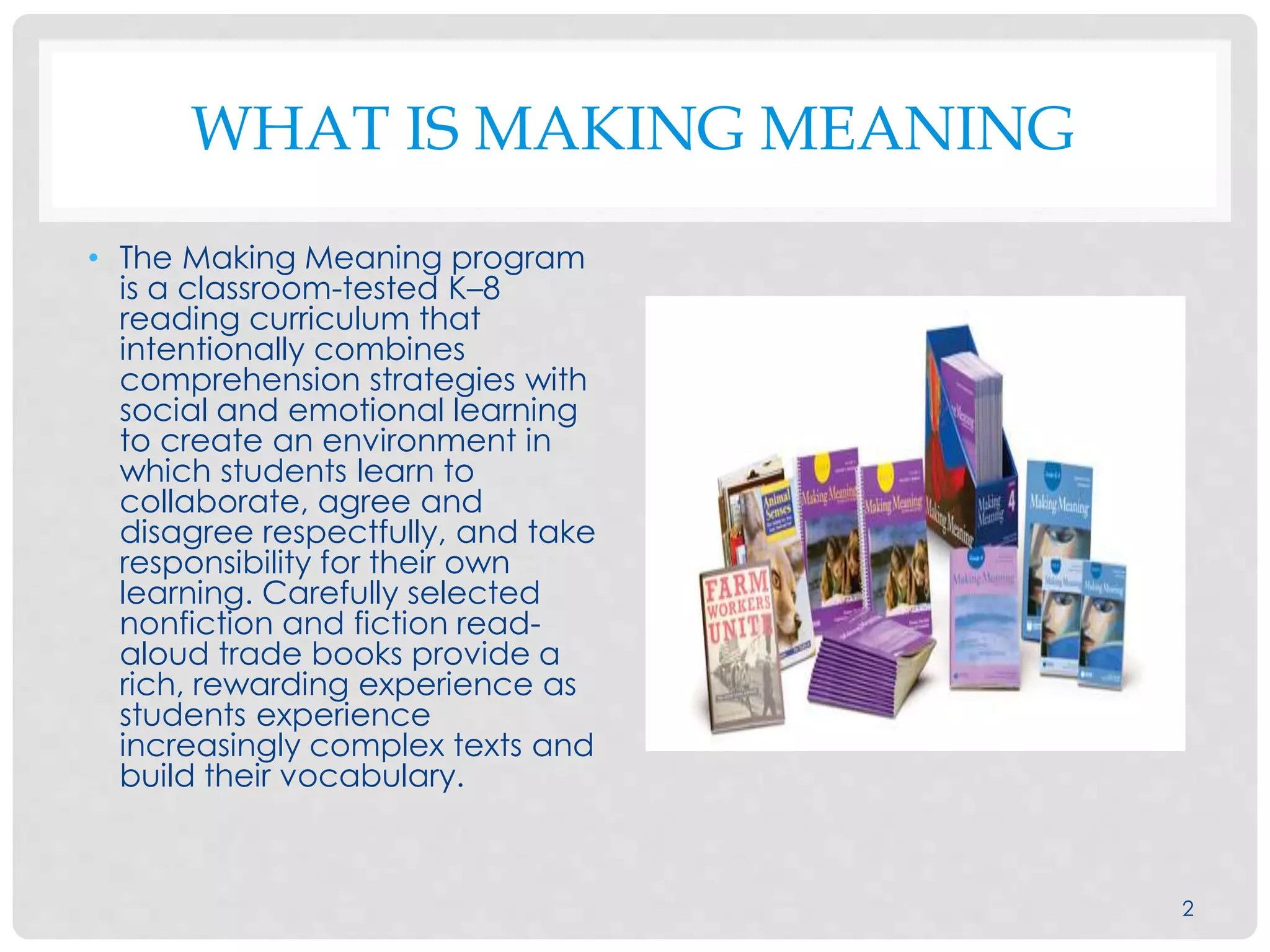 Making meaning | PPTX