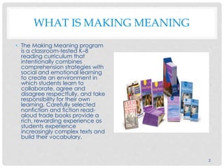 Making meaning | PPTX