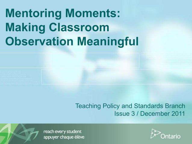 Making meaningful classroom observations | PPT