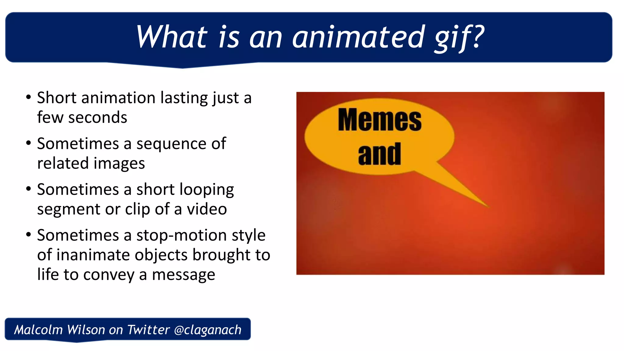 Making memes and animated gifs for learning | PPT