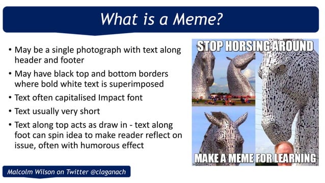 Making memes and animated gifs for learning | PPT