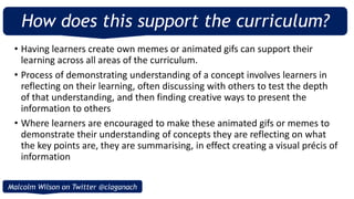 Making memes and animated gifs for learning | PPT