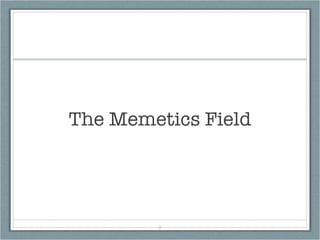 Øyvind Vada: Making Memetics a science | PPT