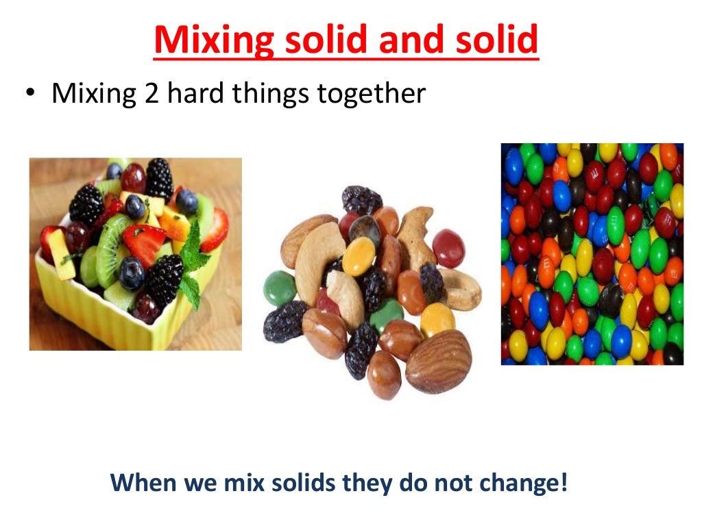 Making Mixtures