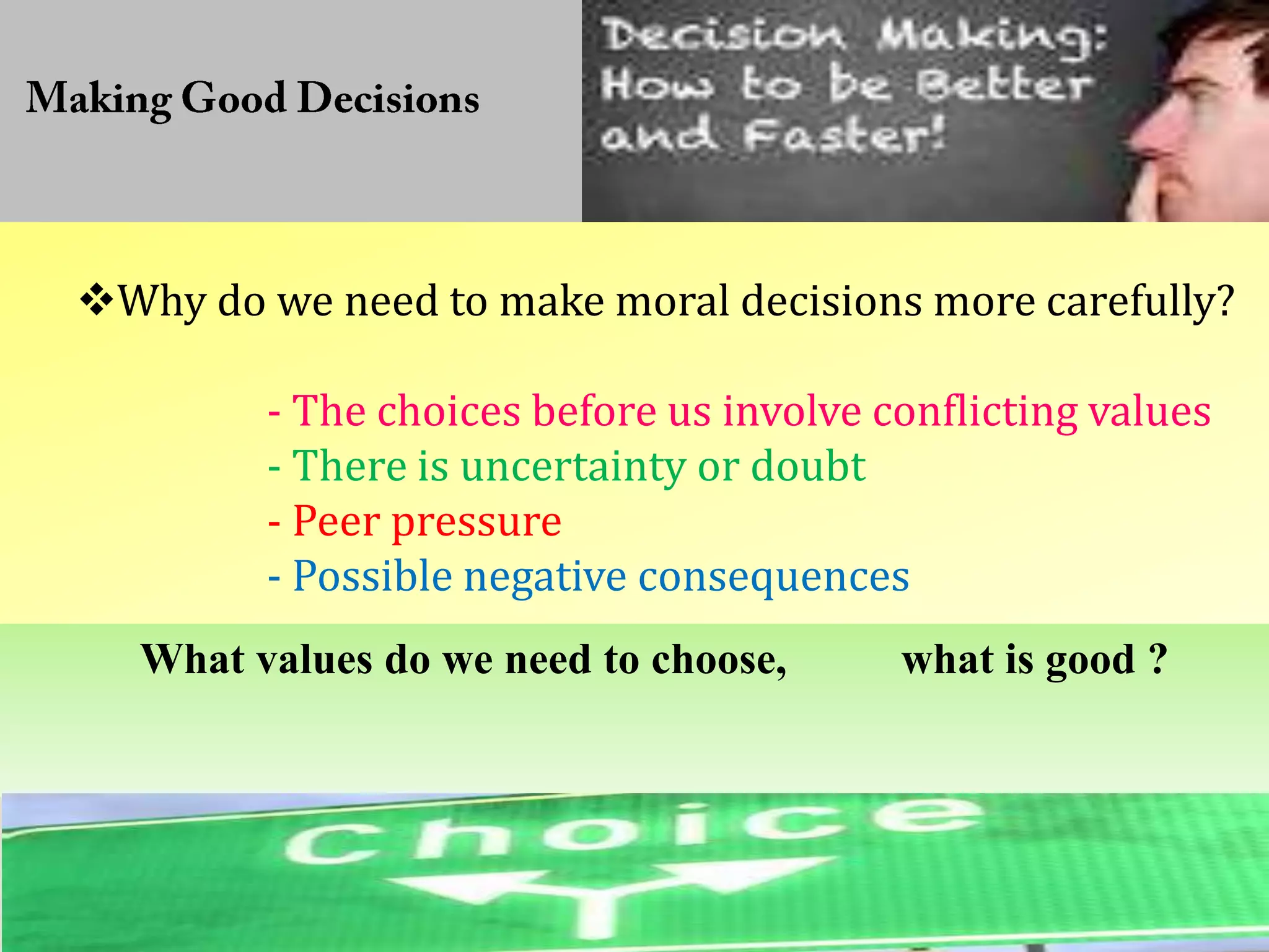 Making Moral Decisions | PPTX