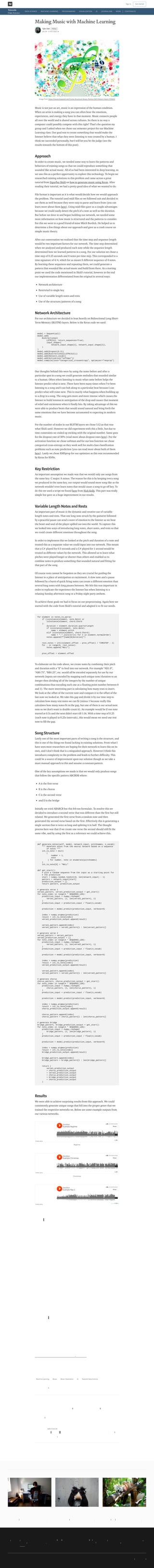 Making music with machine learning towards data science | PDF